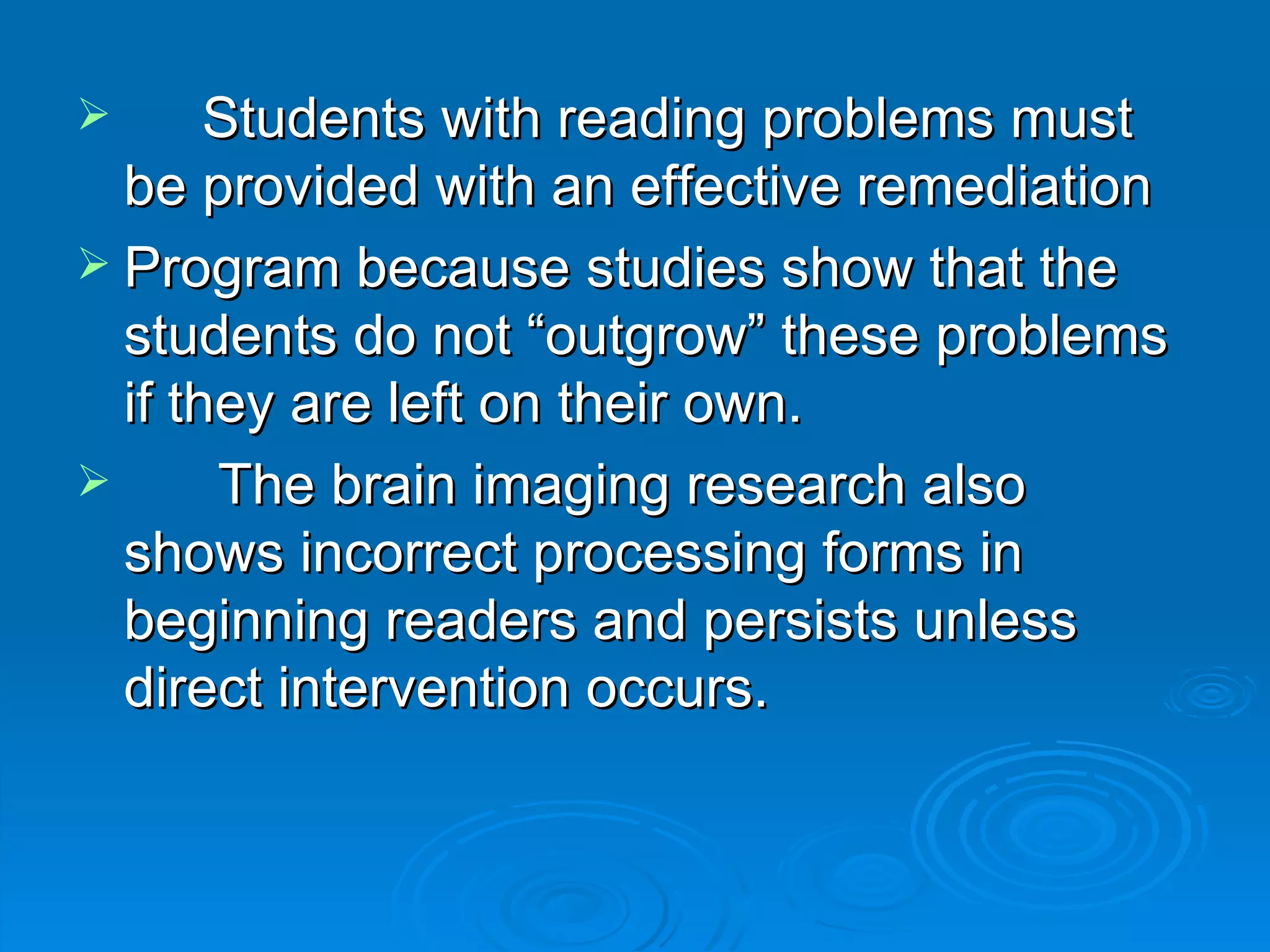 A Lecture On The Common Reading Problems | PPT