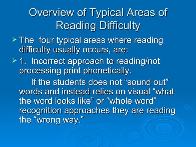 A Lecture On The Common Reading Problems | PPT | Standardized Testing ...
