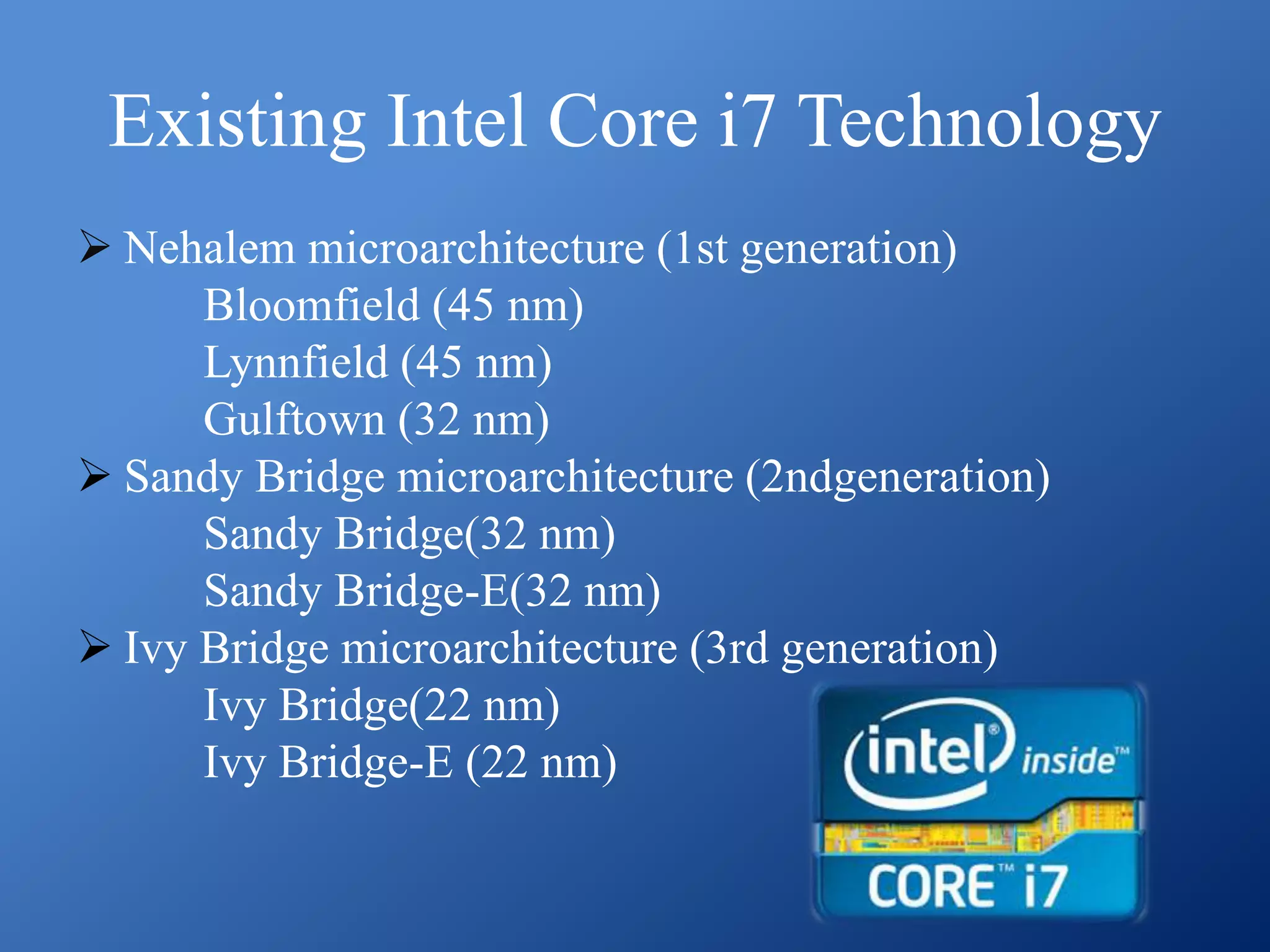 intel core i7 | PPTX