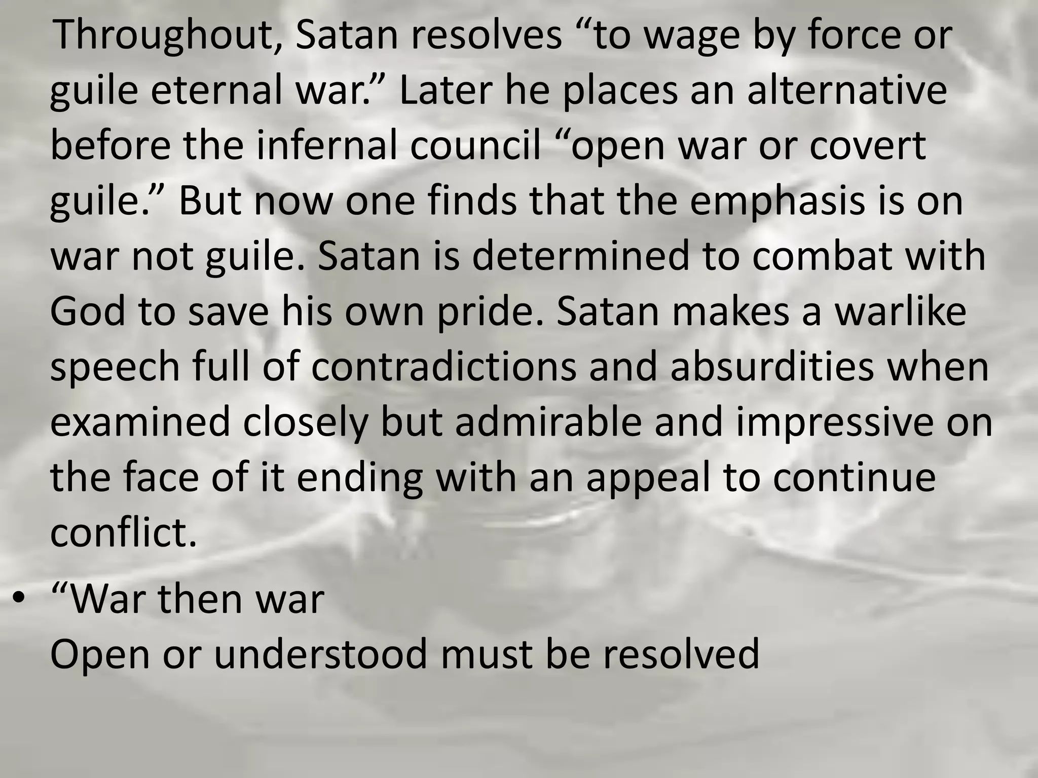 Satan speeches | PPTX