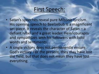 Satan speeches | PPTX