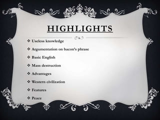 Useless knowledge | PPTX