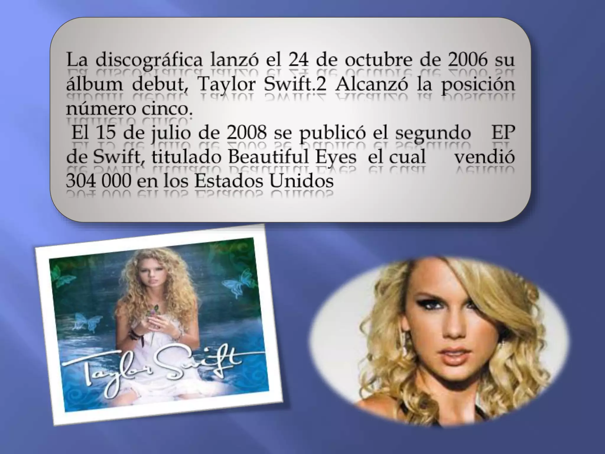 BIOGRAFÍA DE TAYLOR SWIFT | PPTX | Contemporary Hits/Pop/Top 40 | Music