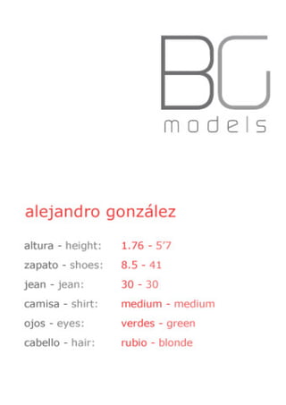 BG Models :: Alejandro Gonzalez | PDF