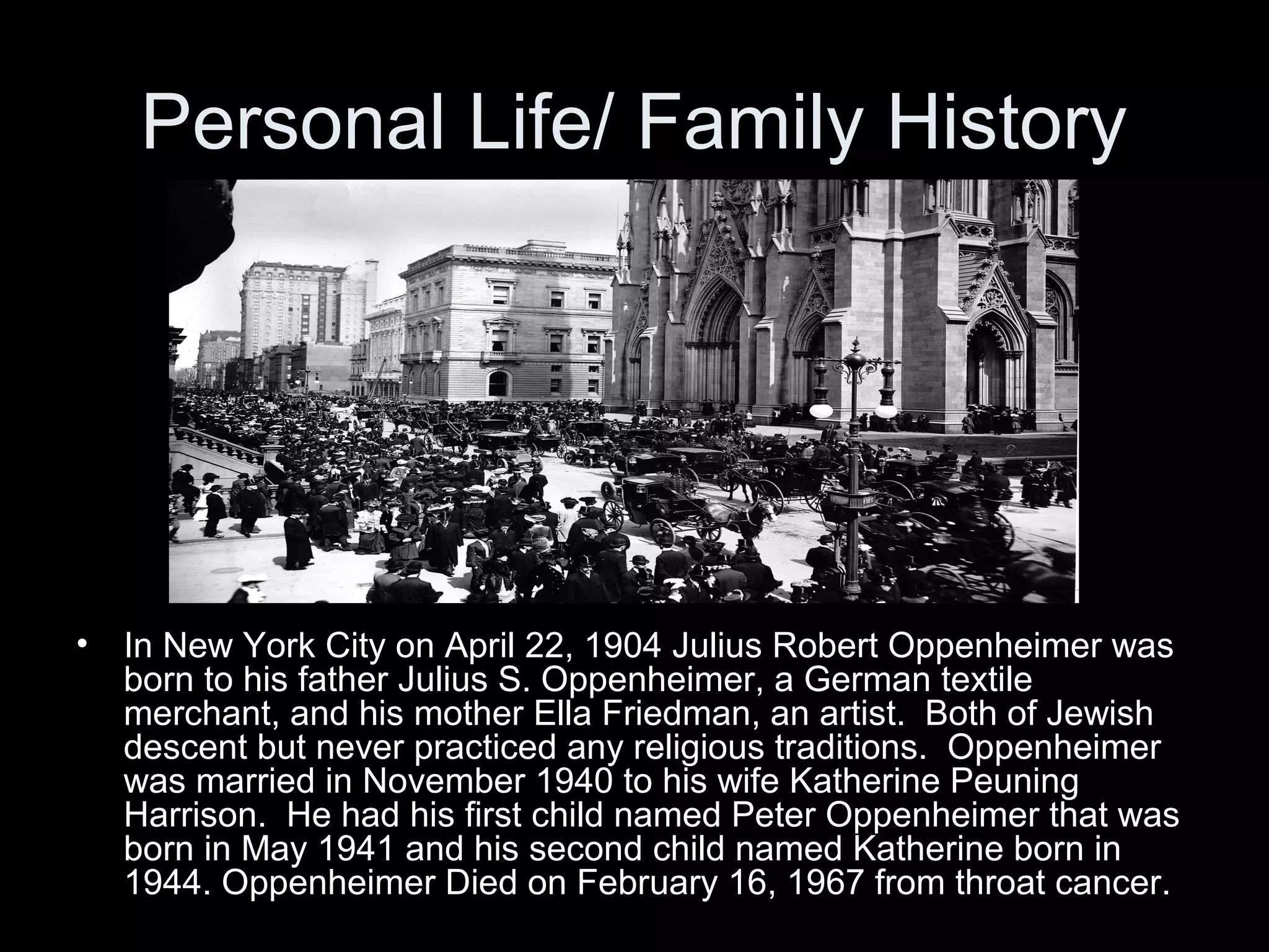 J. Robert Oppenheimer | PPT