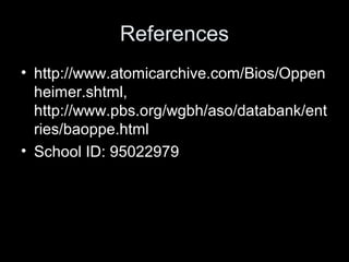 J. Robert Oppenheimer | PPT