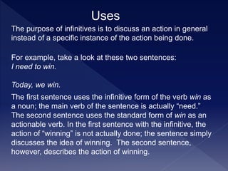 Alejandro González Ingles II CI 3023044 Presentación Infinitive and ...