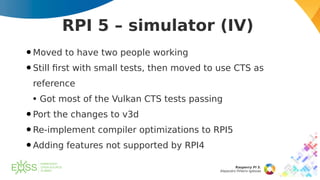 Raspberry Pi 5: Challenges and Solutions in Bringing up an OpenGL/Vulkan Driver for a New GPU ...