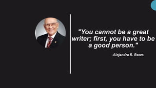 Alejandro Roces | PPTX