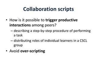 CSCL: Intro | PPTX | Technology & Computing