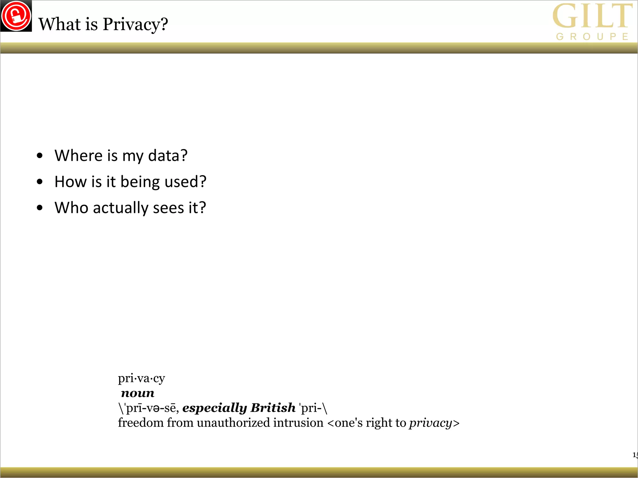 Privacy and E-Commerce | PPT