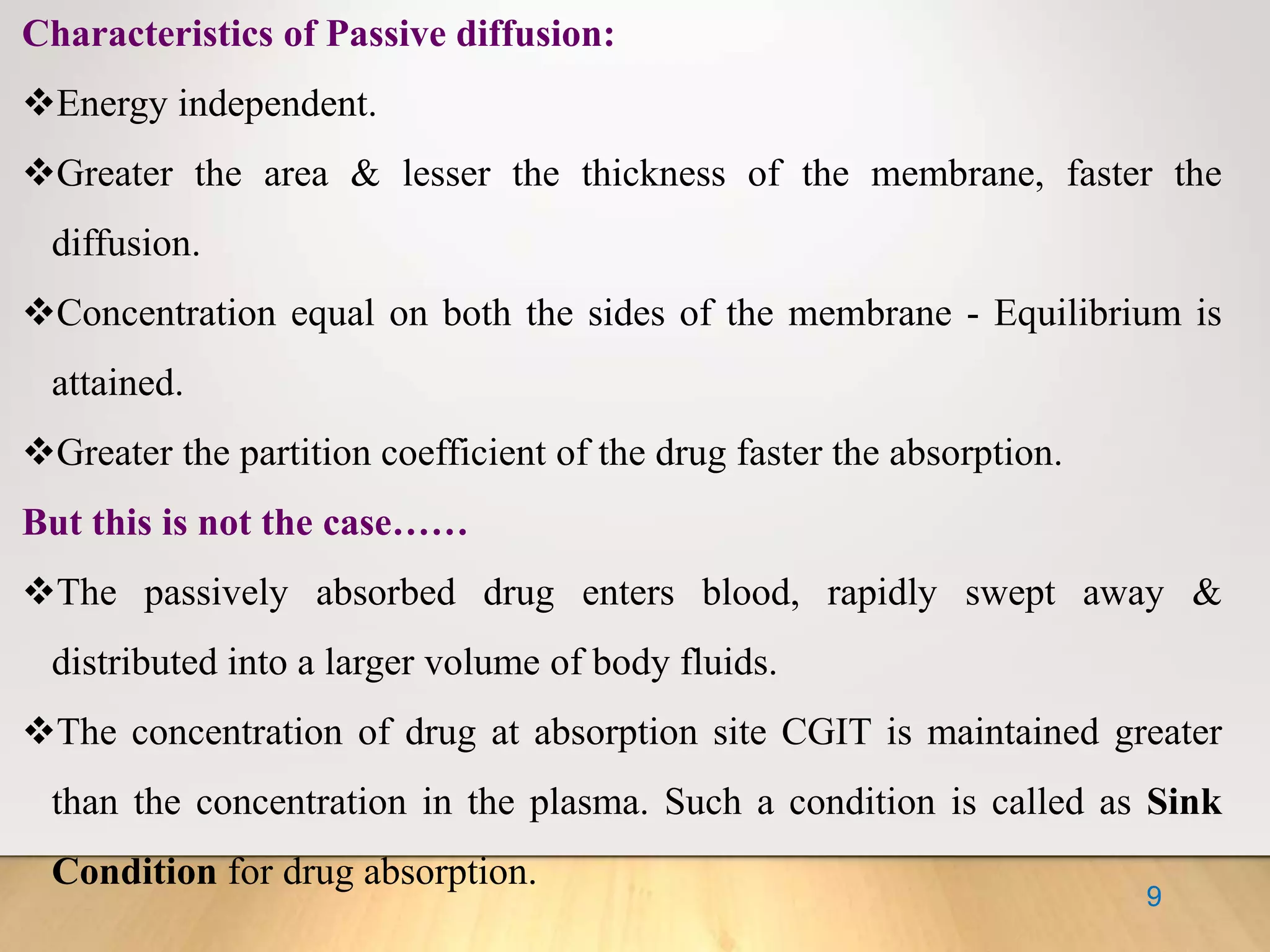 mechanism of drug absorbtion | PPT