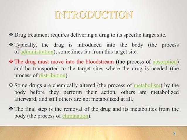 mechanism of drug absorbtion | PPT | Chemistry | Science