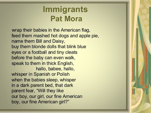 Workshop on Pat Mora