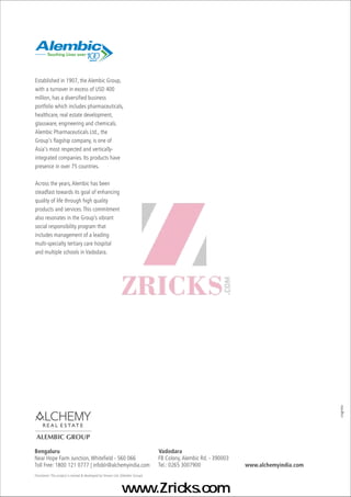 Alembic Urban Forest Brochure - Zricks.com