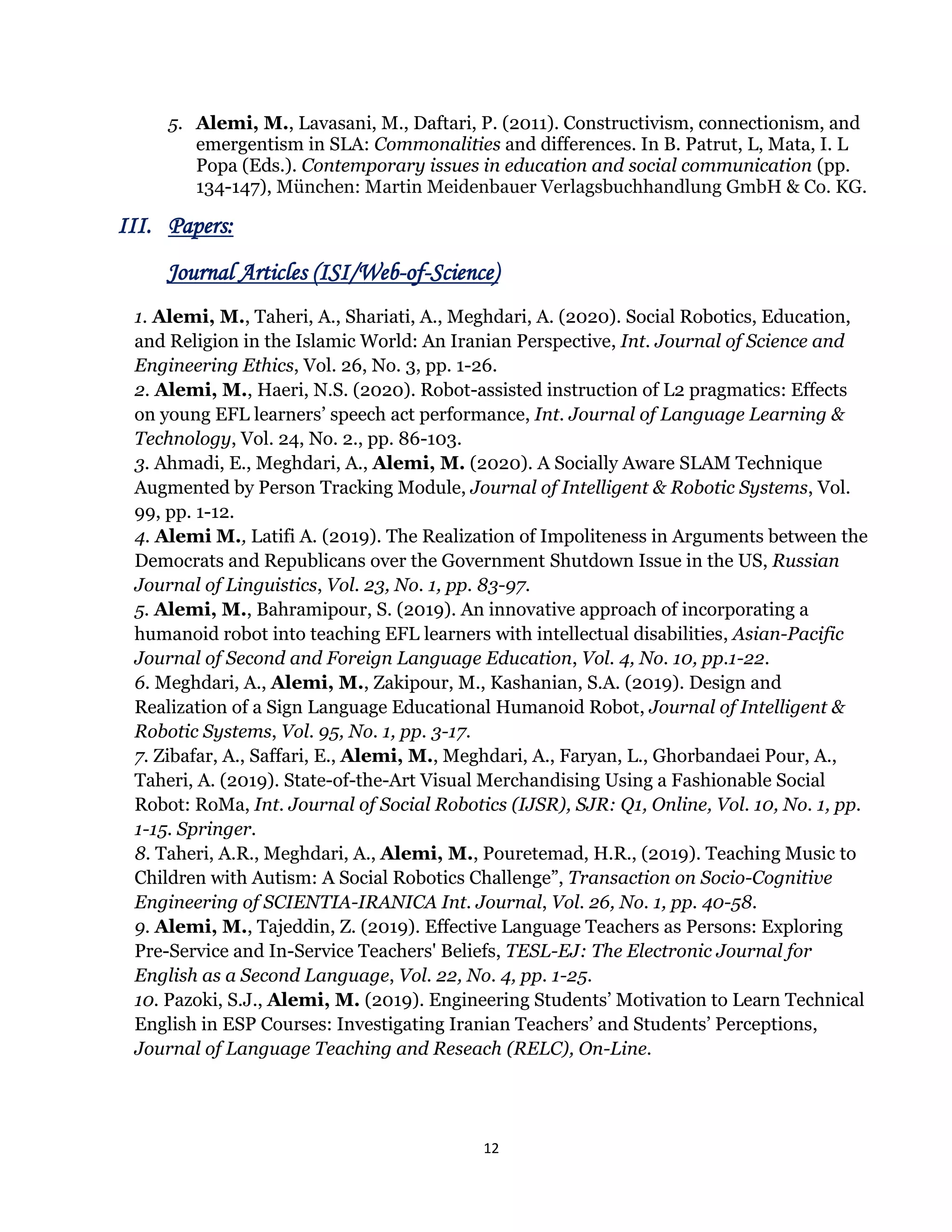 Alemi cv english,july15, 2020 | PDF