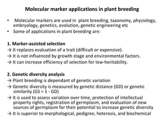 markers in plant breeding. | PPT