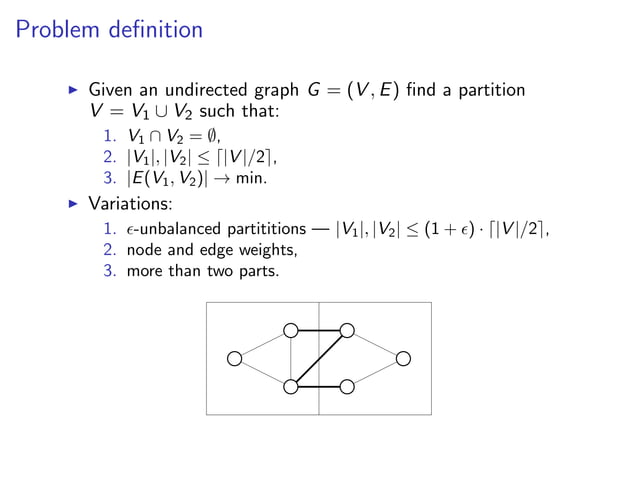 Combinatorial Algorithms for Graph Bisection | PDF