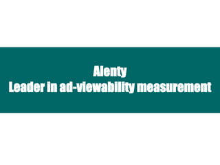 Alenty - leader in ad viewability measurement | PPT