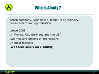 Alenty - leader in ad viewability measurement | PPT