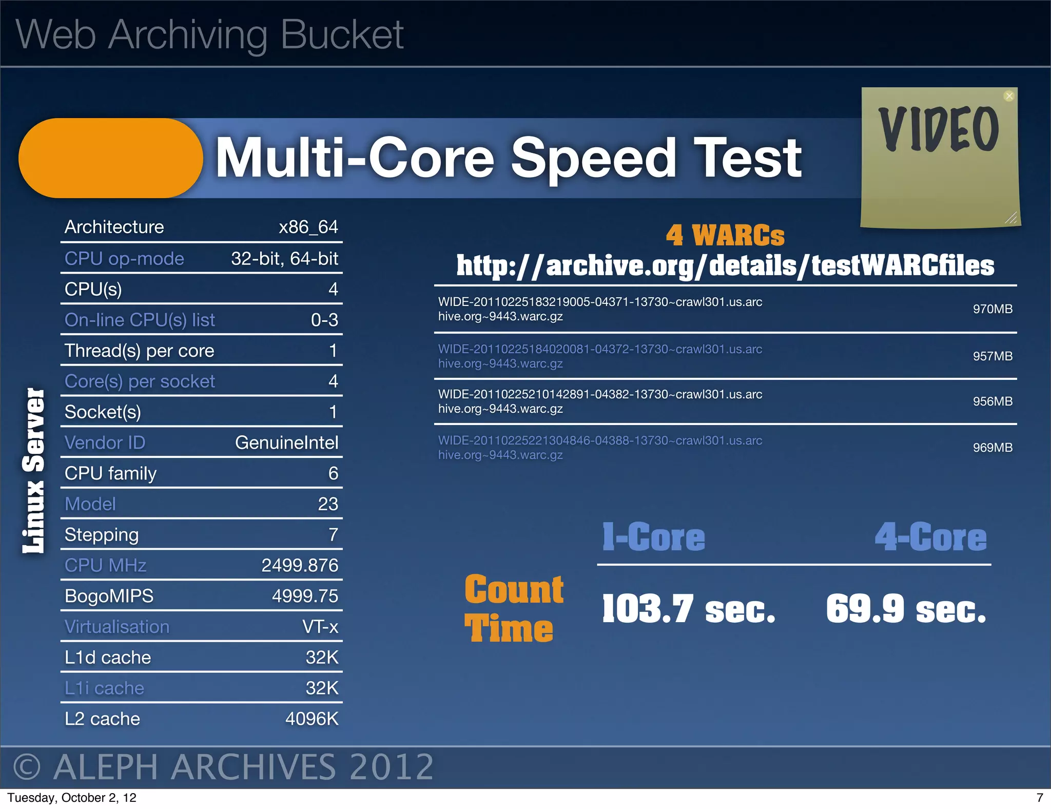 Aleph Archives iipc presentation | PPT
