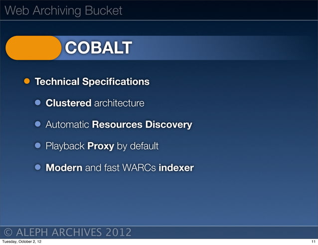 Aleph Archives iipc presentation | PPT