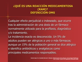 Sobre la alergia a medicamentos | PPT