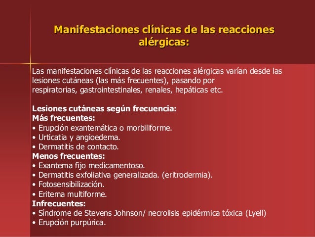 Sobre la alergia a medicamentos