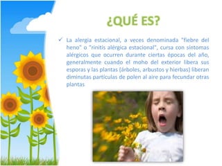 Alergia estacional | PPTX