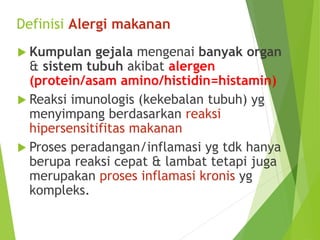 Pengenalan Pendegahan ALERGI MAKANAN .ppt