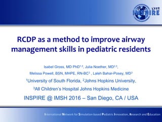New ALERT - Rapid Cycle Deliberate Practice for airway management in ...