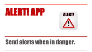 ALERT! APP | PDF