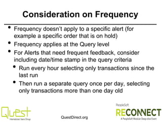 Deep Dive into the PeopleSoft Alert Framework | PDF
