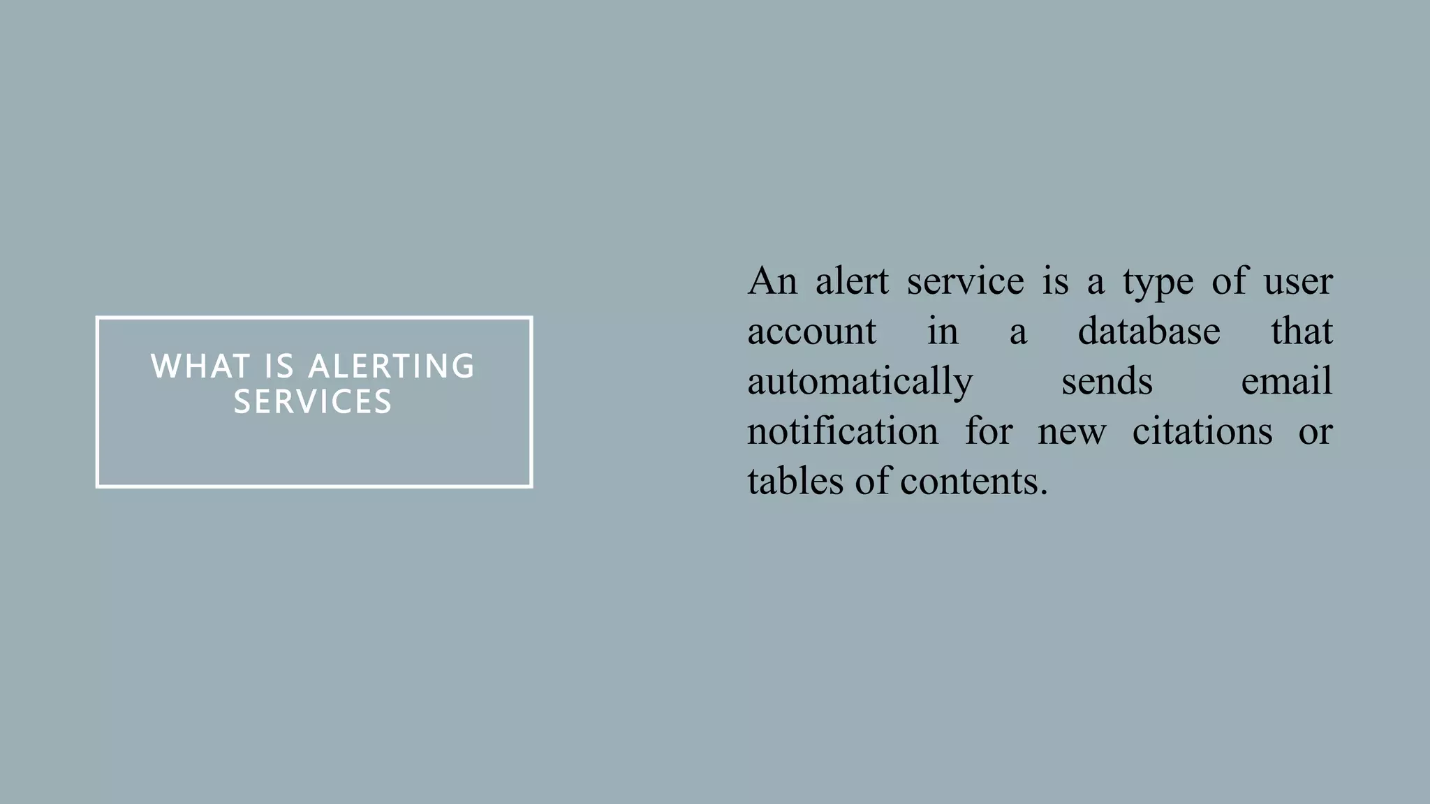 alerting services.pptx