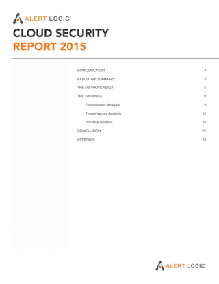 Alert logic cloud security report | PDF