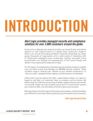 Alert logic cloud security report | PDF