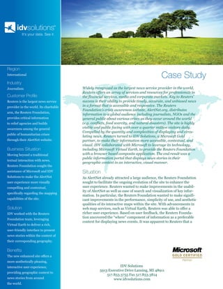 Reuters Foundation Case Study | PDF | Internet | Computing