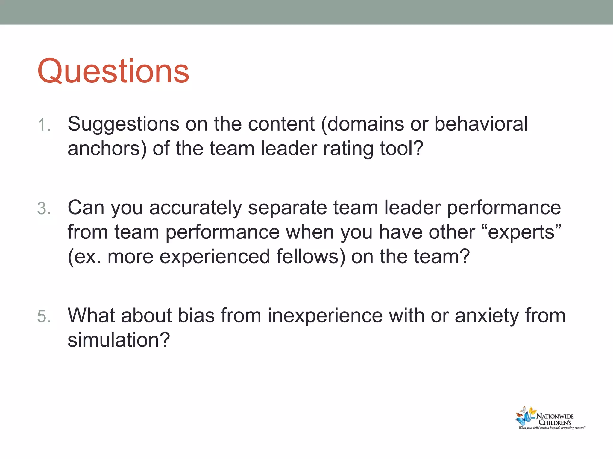 Alert team leader presentation | PPT