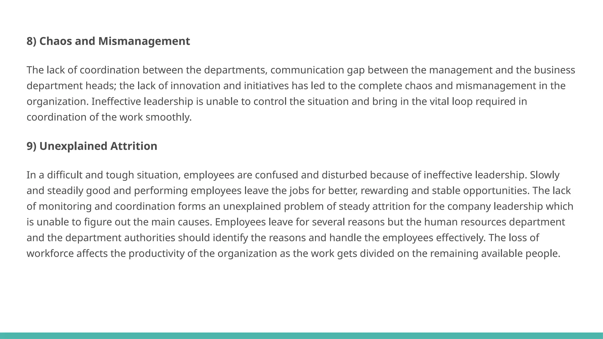 Alert! Top warning signs of ineffective leadership in the workplace | PPTX