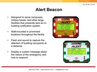 Alertus Webinar Alert Beacon | PPT