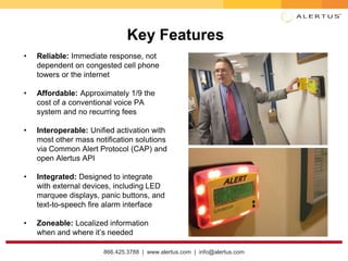 Alertus Webinar Alert Beacon | PPT