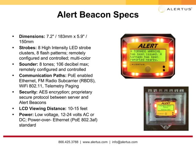 Alertus Webinar Alert Beacon | PPT