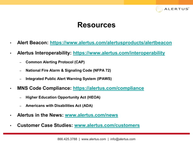 Alertus Webinar Alert Beacon | PPT