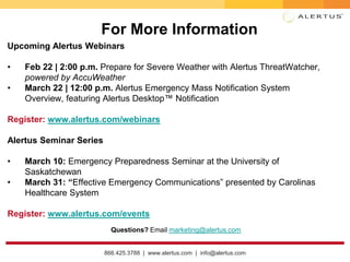 Alertus Webinar Alert Beacon | PPT