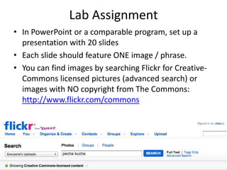 Ales204 Lecture 9 :: Public Speaking & Pecha Kucha | PPTX