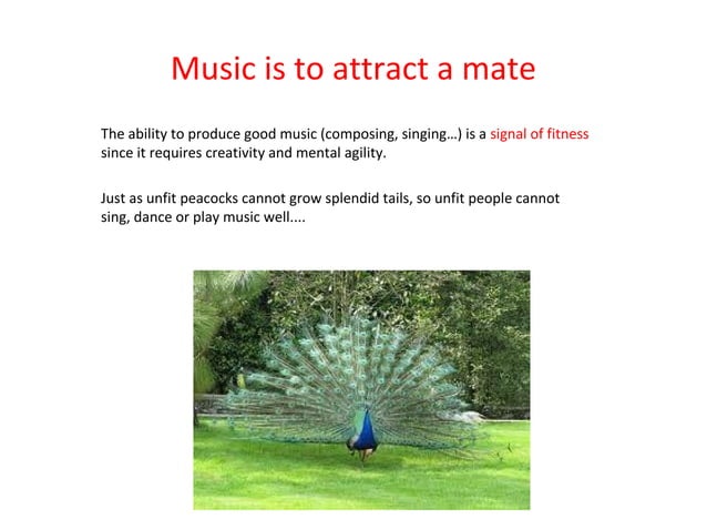 Music and human evolution by Alessandra Rossi | PPT