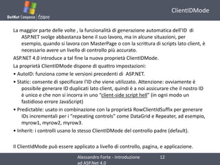 Alessandro Forte - ASP.Net 4.0 | PPT