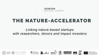 NATURE-ACCELERATOR | DEMO DAY 2018: Alessandro Leonardi pitch | PPT