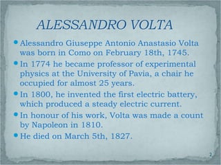 Alessandro volta | PPT