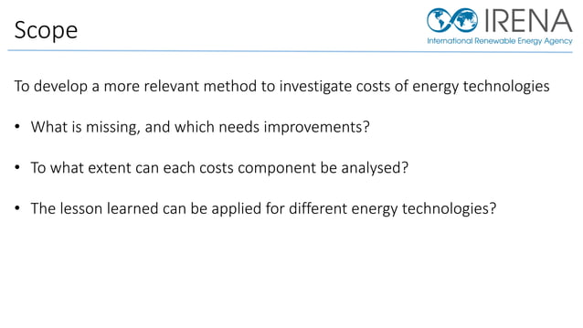 Deepening cost analysis for Onshore Wind Technology | PPT